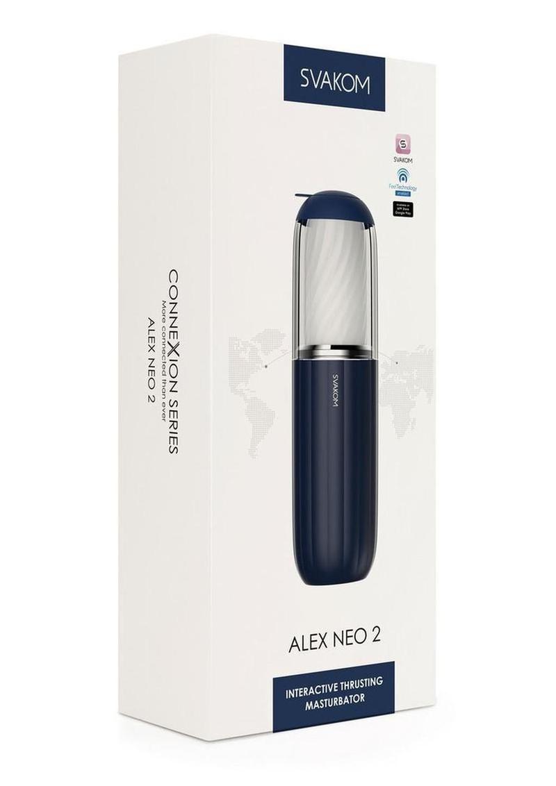 Svakom Alex Neo 2 Interactive Thrusting Rechargeable Masturbator – Its ...